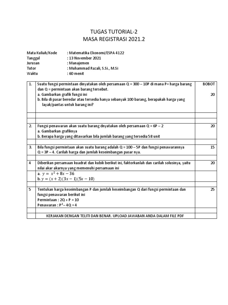 Tugas Tutorial-2 | PDF | Metode & Bahan Ajar