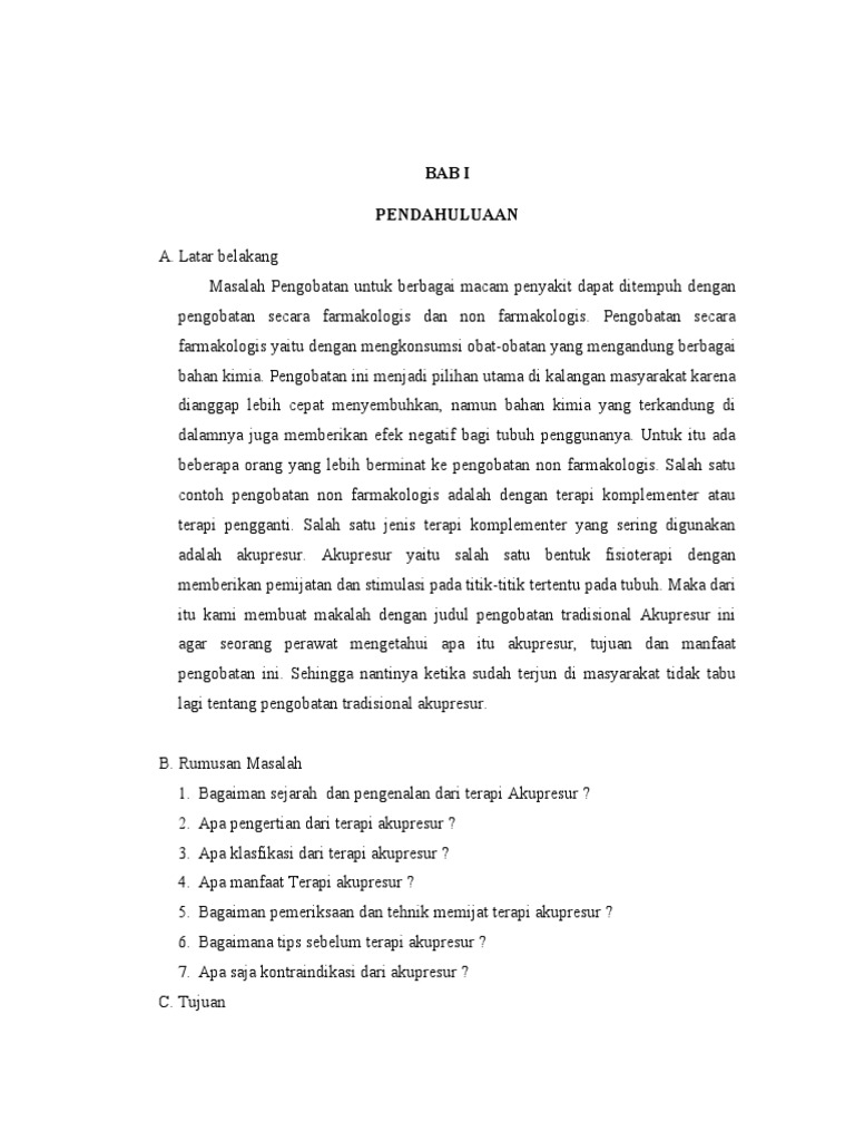 Sejarah dan Manfaat Akupresur | PDF | Kesehatan Holistik