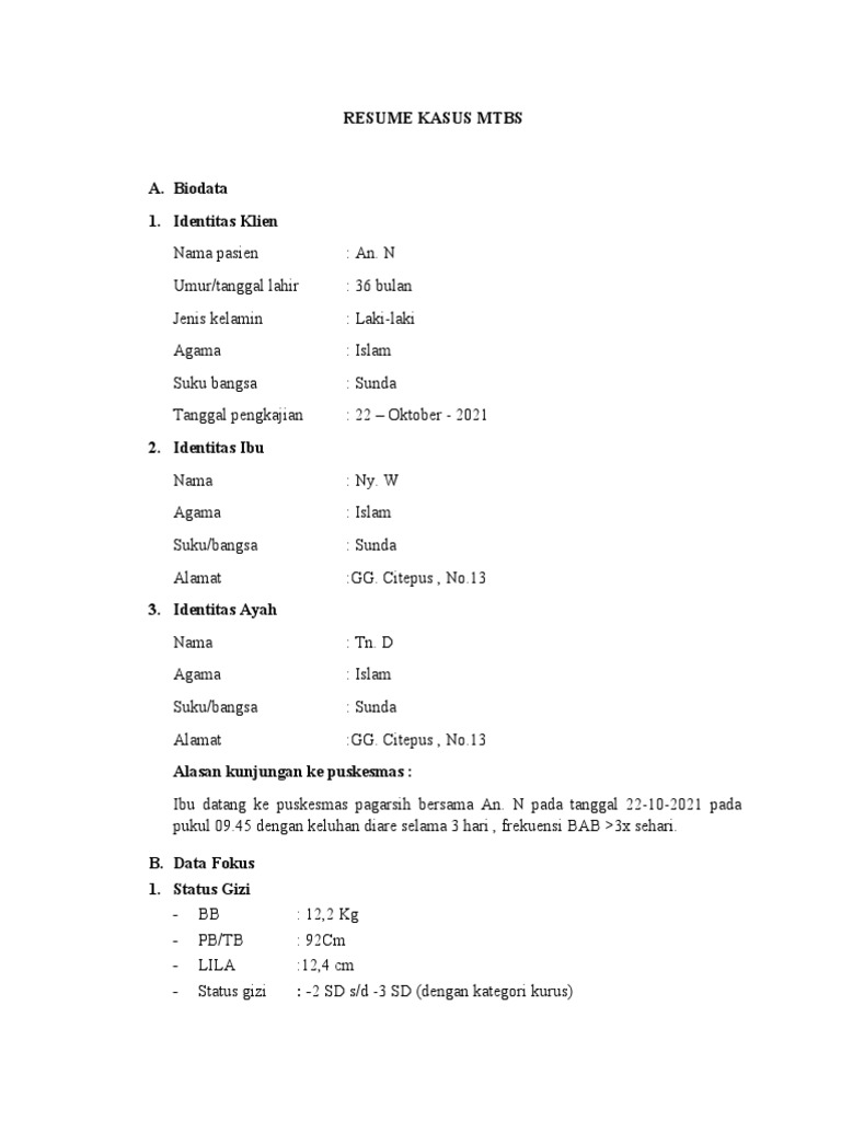 KASUS MTBS Dan MTBM | PDF