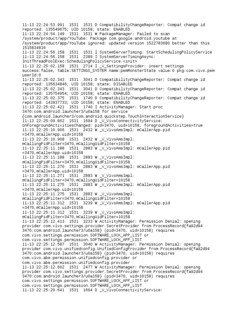 Log | PDF | Computer Science | System Software