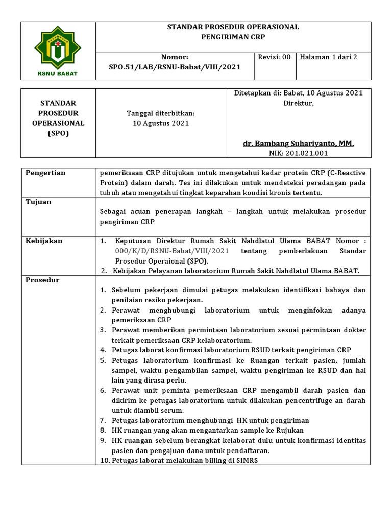 51 Sop Pengirim CRP NEW | PDF | Sains & Matematika | Komputer