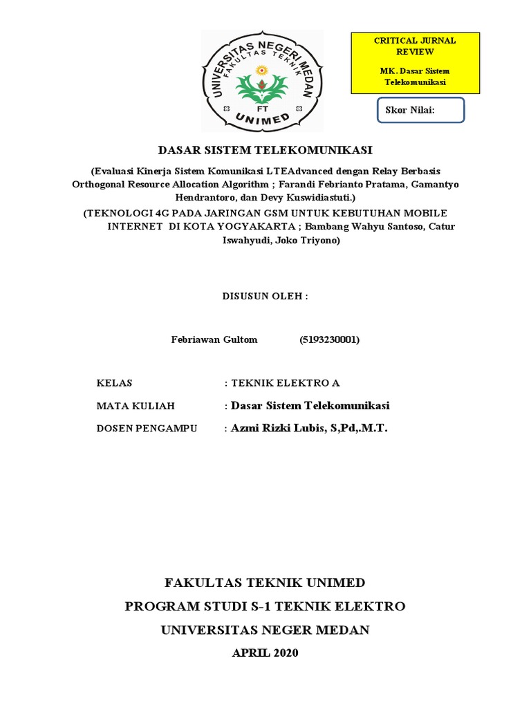 Critical Journal Report Dastel | PDF