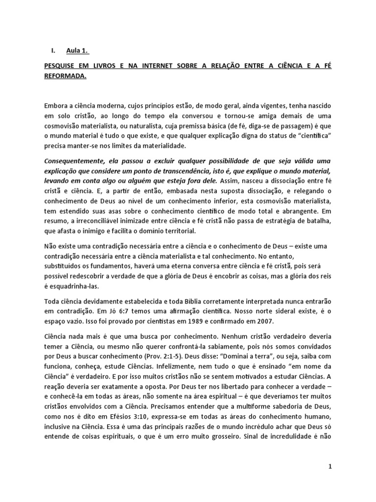 Ciência e Fé Cristã | PDF | Science | Método científico