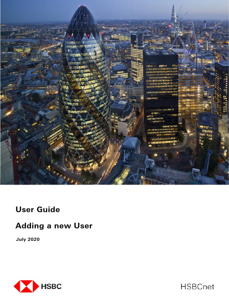 User Guide Adding A New User: July 2020 | PDF | Securities (Finance ...