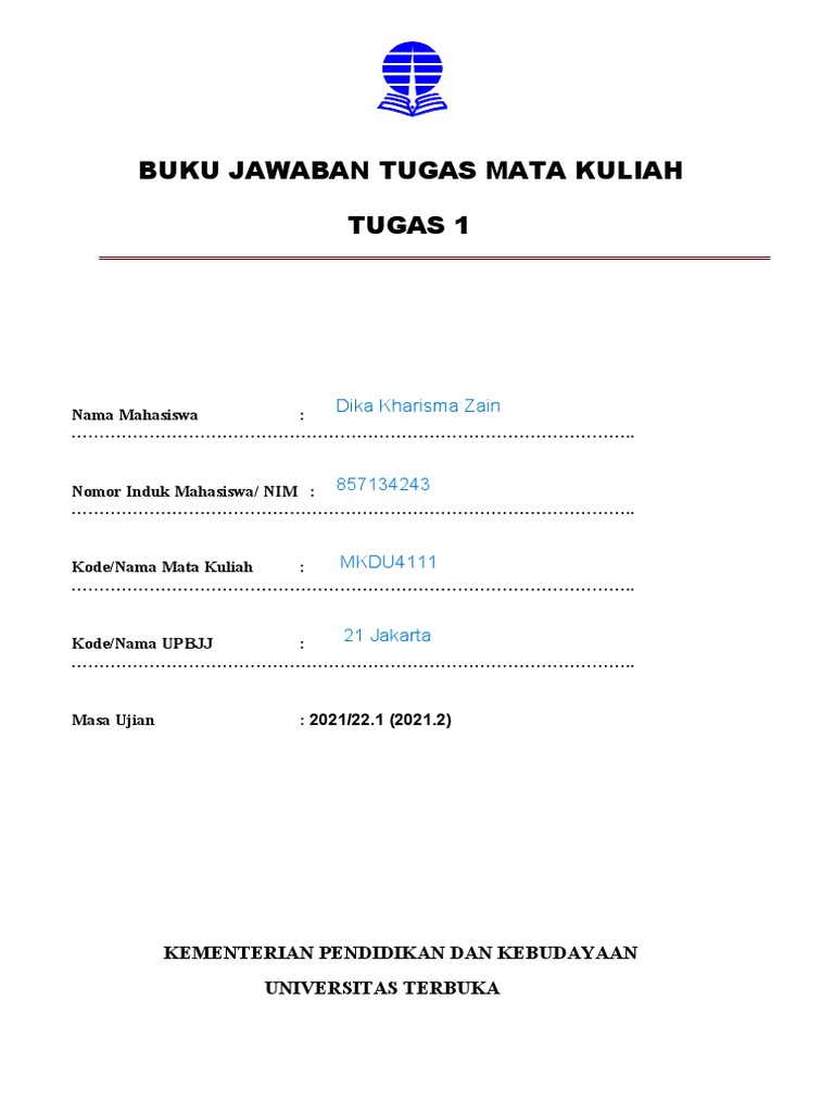 Soal Mkwu4101 tmk1 3 | PDF