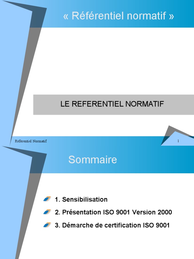 Étude Du Référentiel ISO 9001 | PDF | Management de la qualité ...