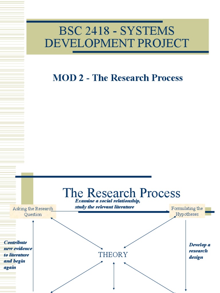 Mod 2 - The Research Process | PDF | Statistics | Sampling (Statistics)