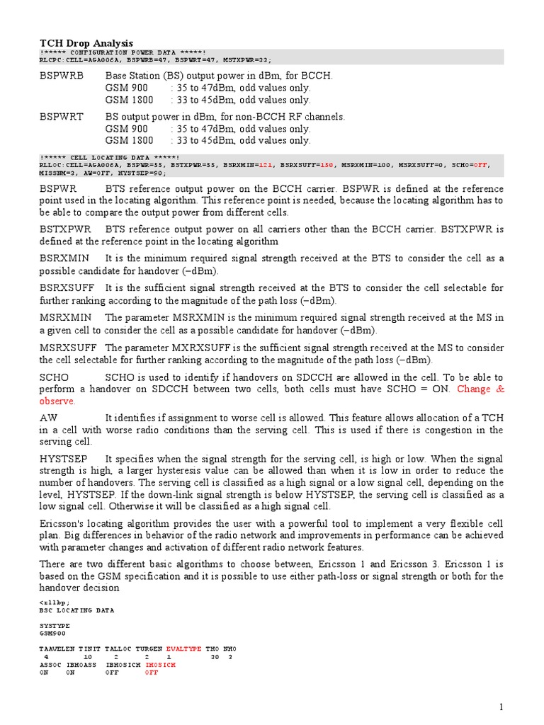 TCH Drop Analysis: Change & Observe | PDF | Computer Engineering ...