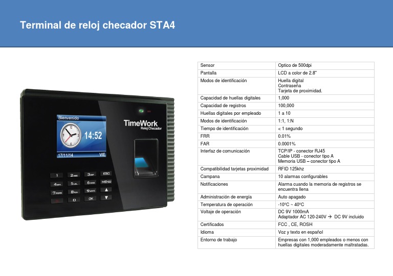 Reloj STA4 | PDF