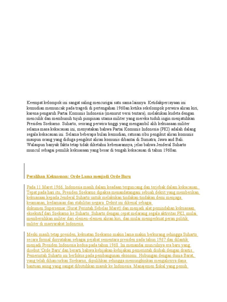 Orde Baru Suharto | PDF