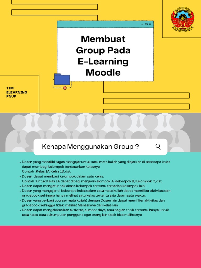 Membuat Groups Pada Elearning Moodle | PDF