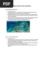 20 Filipino Scientist and Their Contributions | PDF | Science & Mathematics