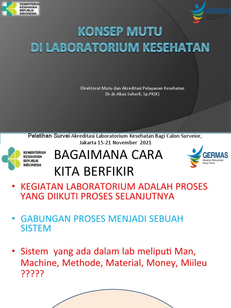 Konsep Mutu Di Laboratorium Kesehatan | PDF