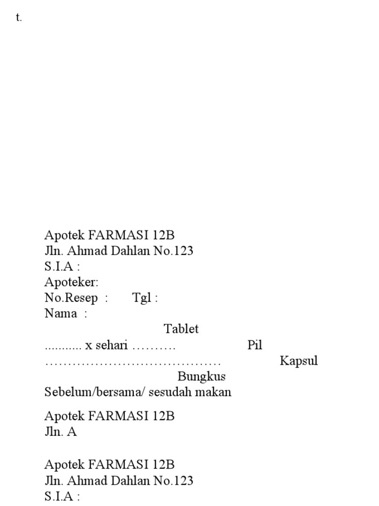 Copy Resep | PDF