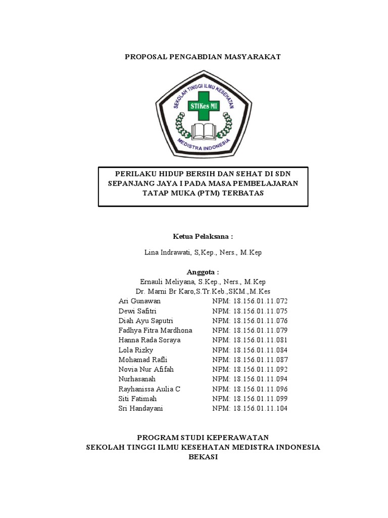 Proposal Pengmas Kel. 3-1 | PDF | Karier & Perkembangan | Pengembangan Diri