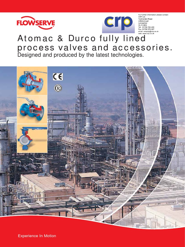 Atomac & Durco Fully Lined Process Valves and Accessories.: Designed ...
