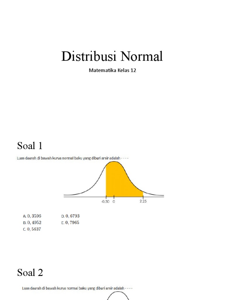Distribusi Normal: Matematika Kelas 12 | PDF
