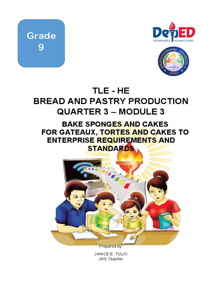 Grade 9: Tle - He Bread and Pastry Production Quarter 3 - Module 3 | PDF | Baking | Cakes