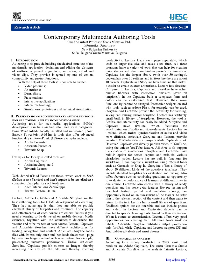 Contemporary Multimedia Authoring Tools Pdf Adobe Flash Computing