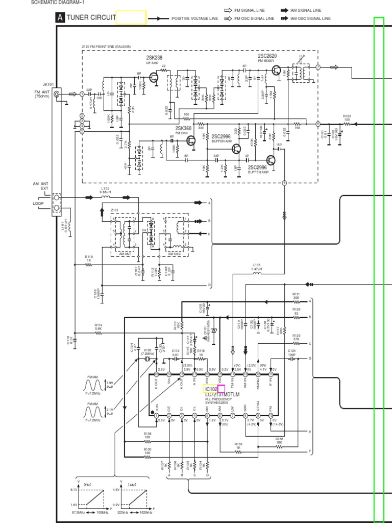 Tuner Circuit: Schematic Diagram 1 | PDF | Electronics | Computer ...