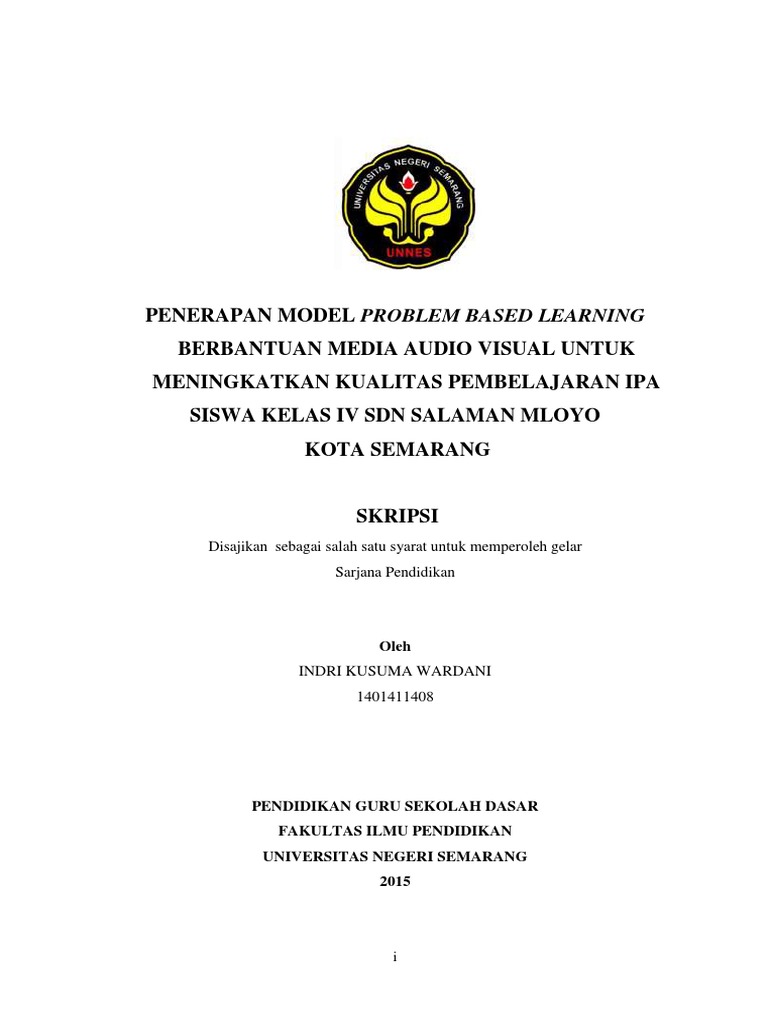 PBL Audio Visual Tingkatkan Pembelajaran IPA | PDF | Karier & Perkembangan