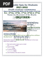 Narrative Report For Intramurals 2019 | PDF | Sports | Leisure