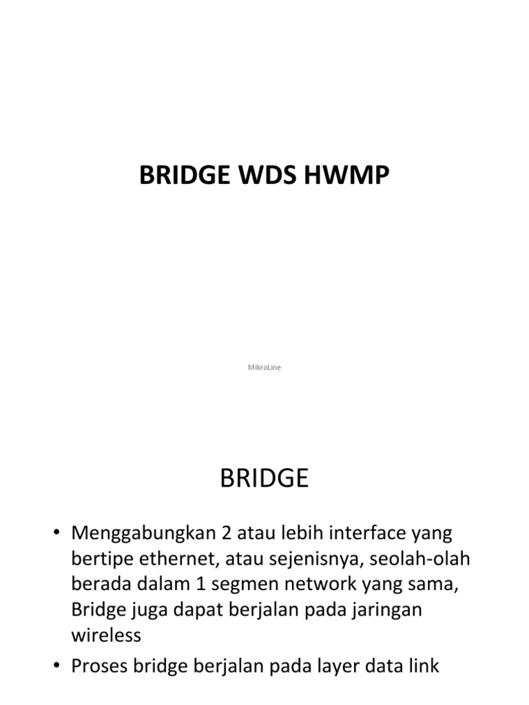 Panduan Lengkap Jaringan Bridge dan WDS | PDF | Komputer