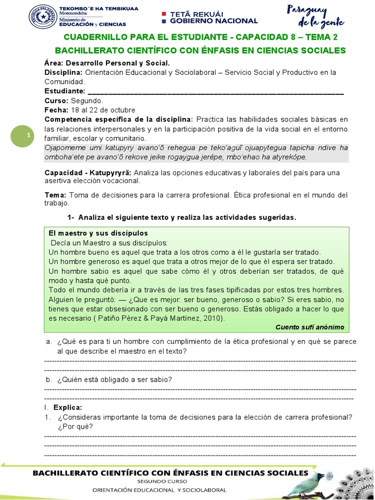 Toma de Decisiones en Carrera Profesional | PDF | Toma de decisiones ...