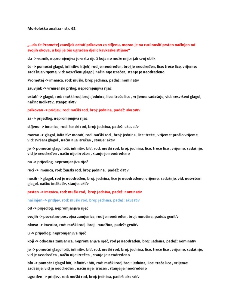 Morfološka Analiza | PDF