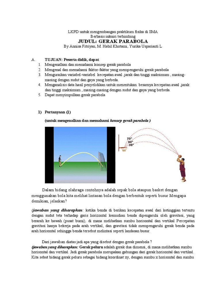 Contoh LKPD Utk Sma | PDF