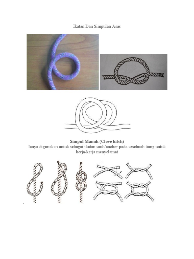 Simpul Manuk (Clove Hitch) | PDF