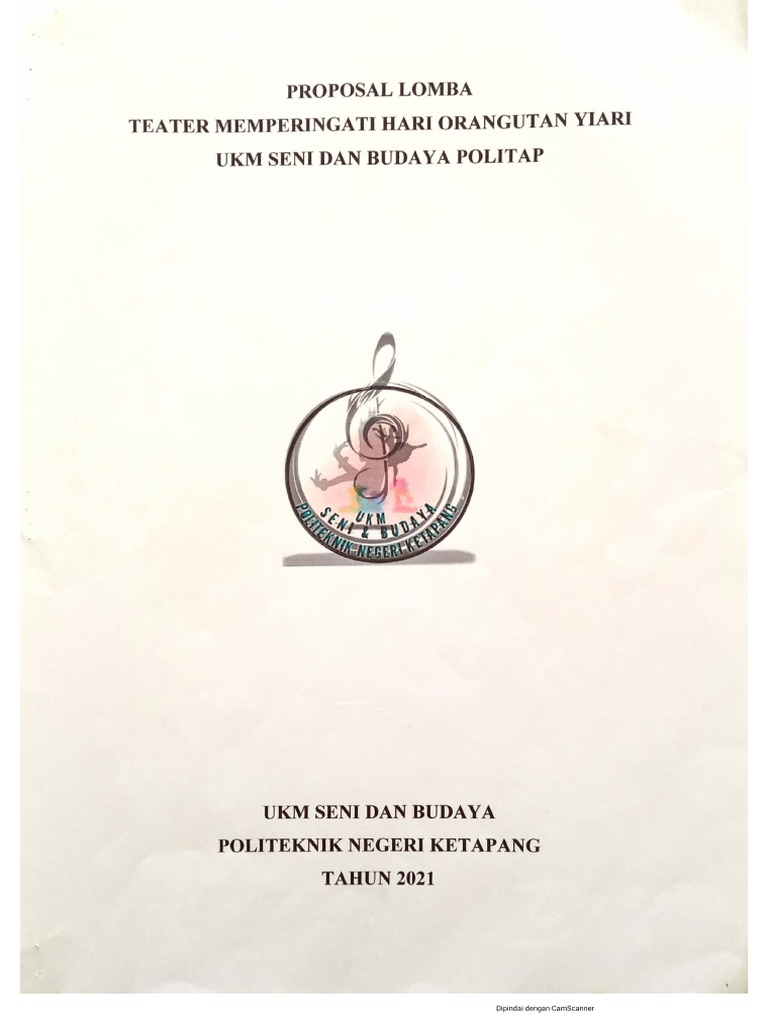 Proposal Lomba Teater UKM Seni Dan Budaya Politap | PDF