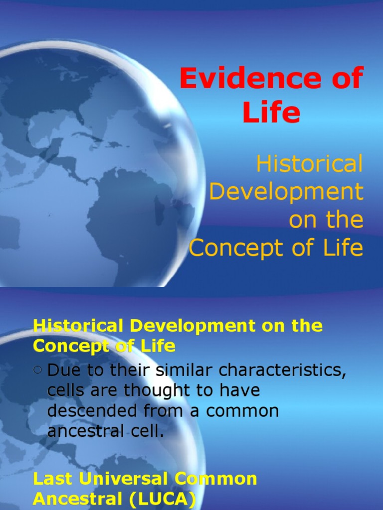 Historical Development On The Concept of Life | PDF | Organisms ...