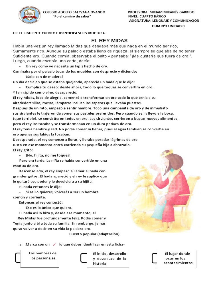 Guia El Rey Midas | PDF