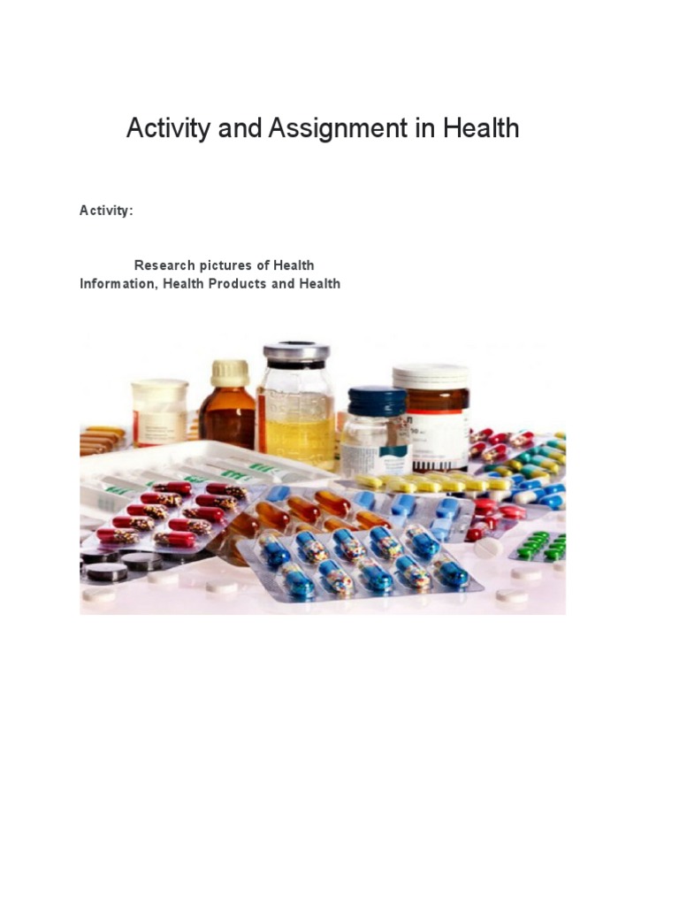 Activity and Assignment in Health | PDF
