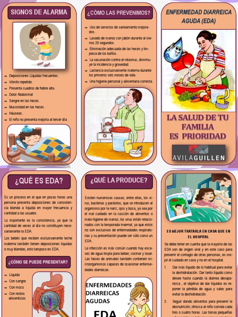 Tríptico - Eda | PDF | Heces | Diarrea