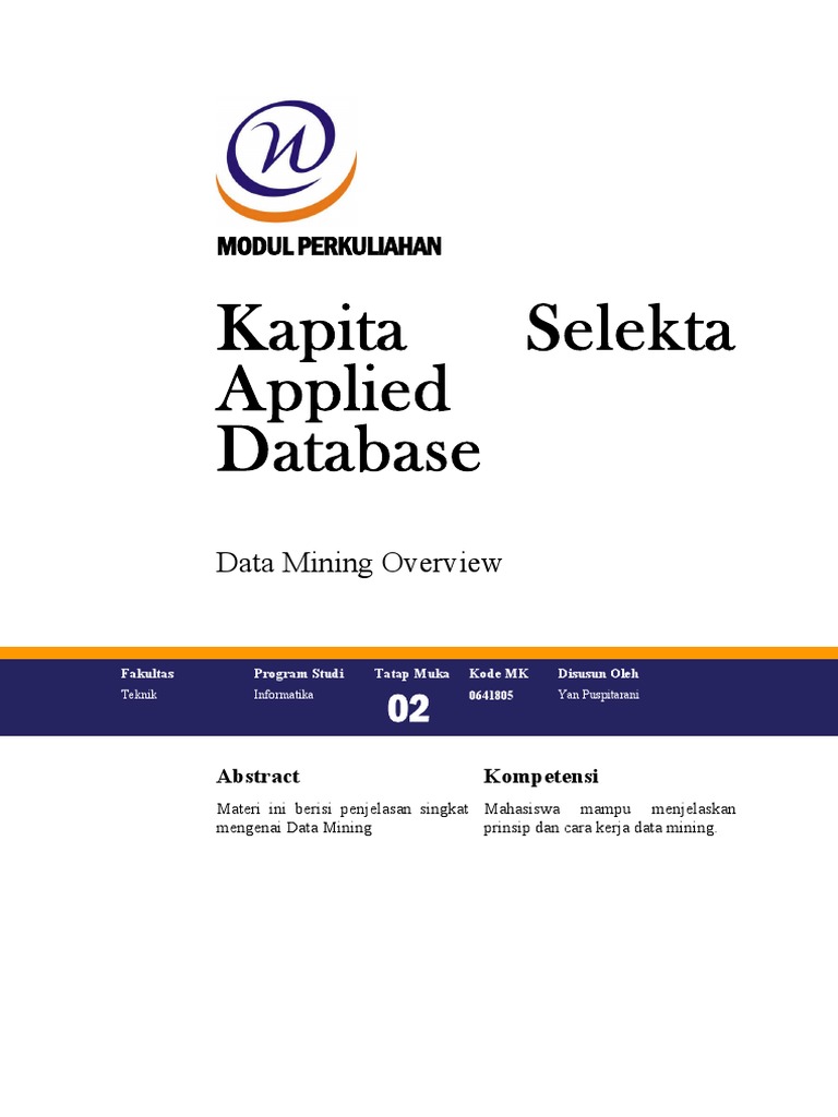 Panduan Dasar Data Mining dan Preprocessing | PDF | Komputer