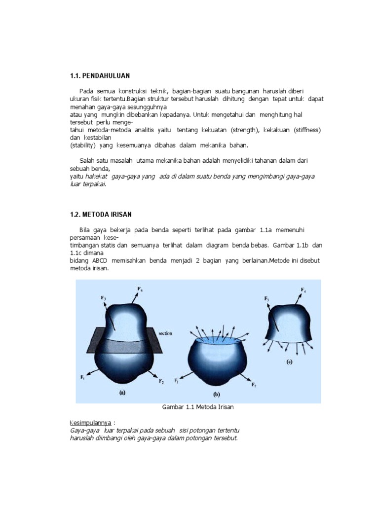 Mekanika Bahan-Modul 1 | PDF | Sains & Matematika