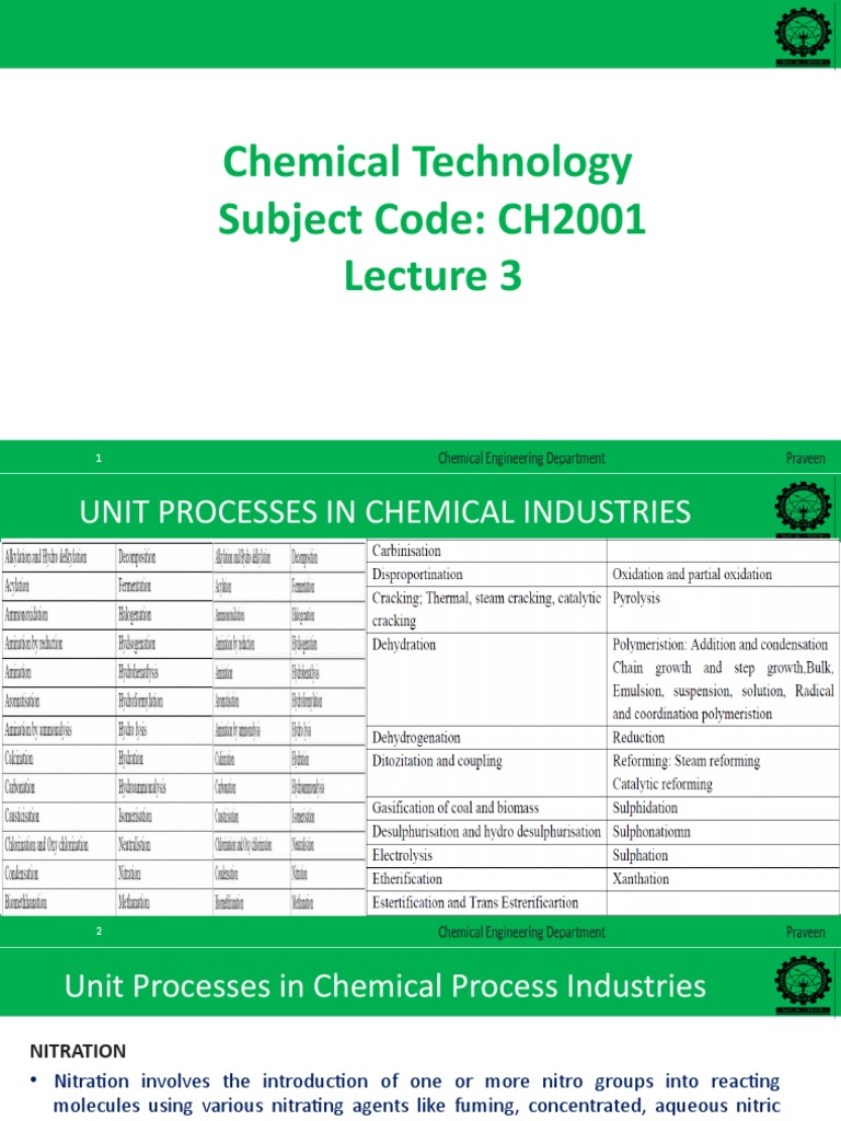 3 Unit Process | PDF | Polymerization | Hydrolysis