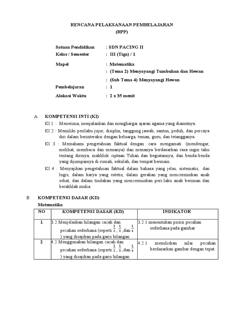 Zainul Jinan - RPP Siklus 1 | PDF