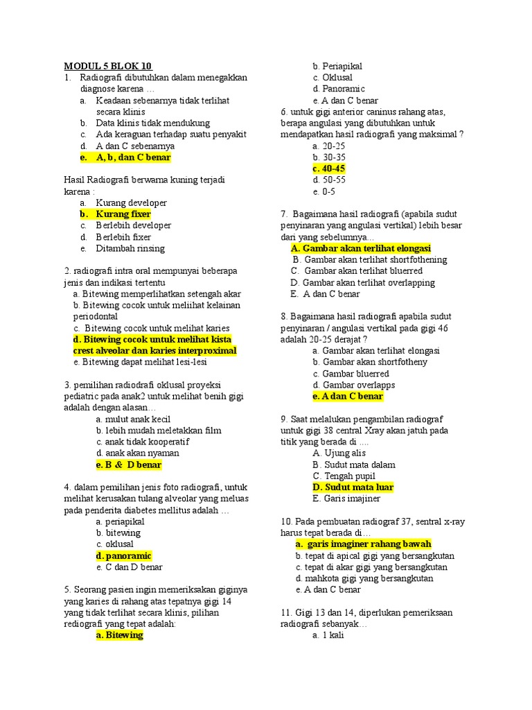 Modul 5 Blok 10 | PDF