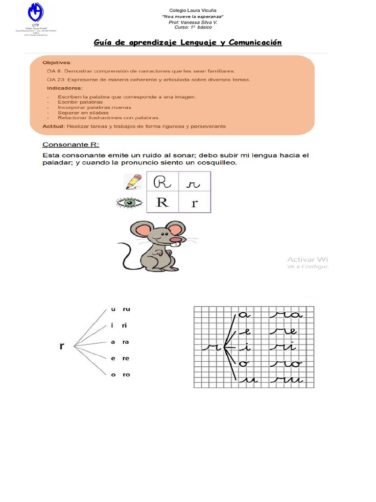 Guia Consonante R | PDF