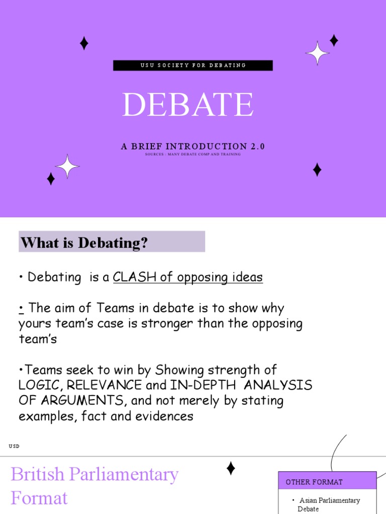 Debate: A Brief Introduction 2.0 | PDF | Argument | Cognition