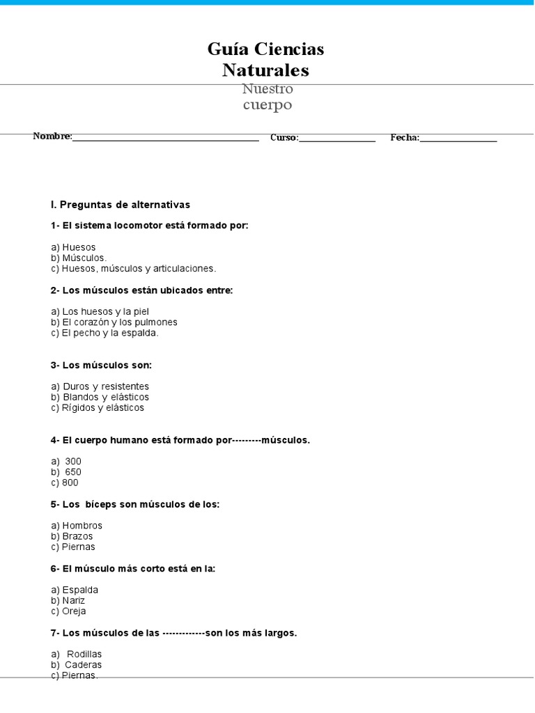 GP2 Nuestro Cuerpo | PDF | Salud y bienestar