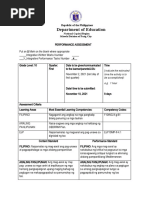 ESP Attachment (Grade 7) Performance Task | PDF