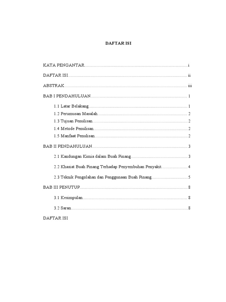Makalah Bhs Indonesia Khasiat Buah Pinang | PDF | Kesehatan Holistik
