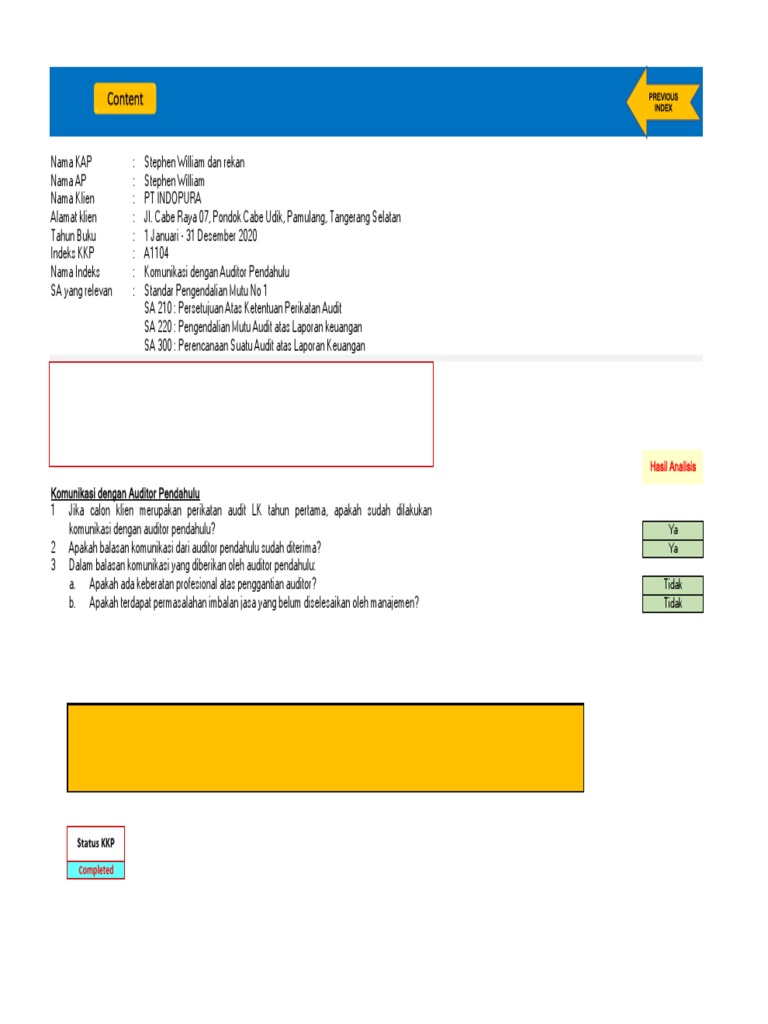 Content: Status KKP | PDF