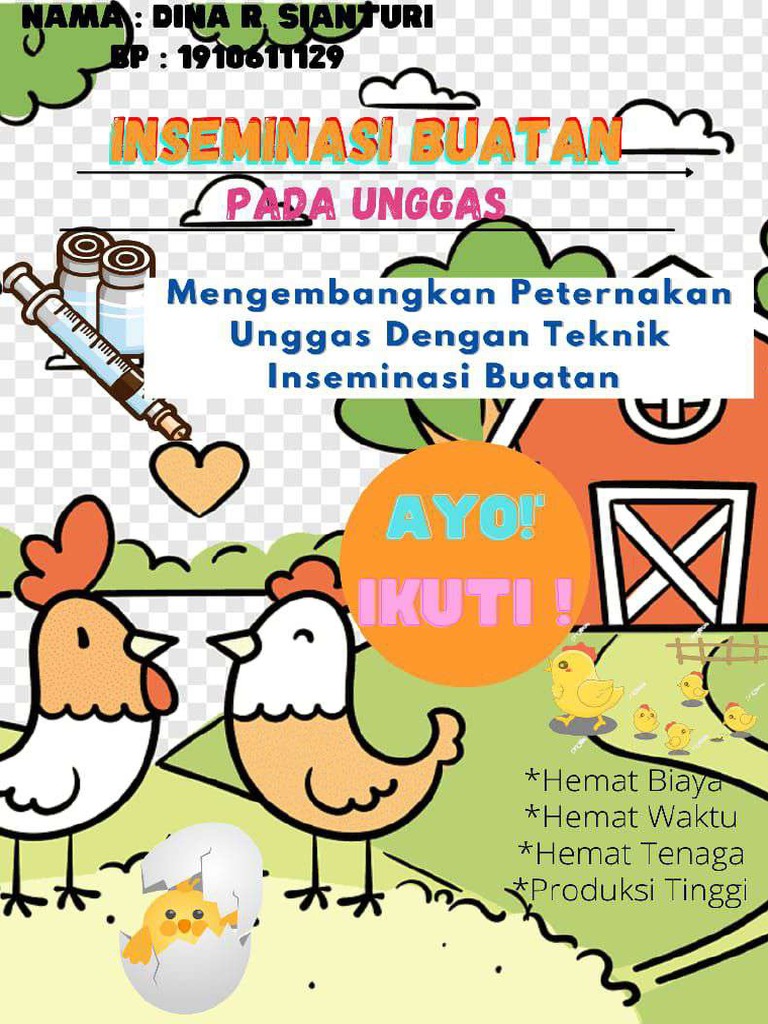 Poster Inseminasi Buatan Unggas | PDF