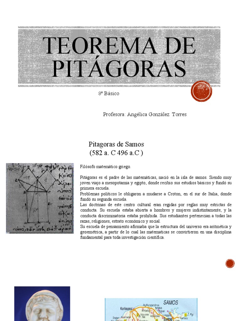 Teorema de Pitágoras: 8º Básico | Descargar gratis PDF | Triángulo ...