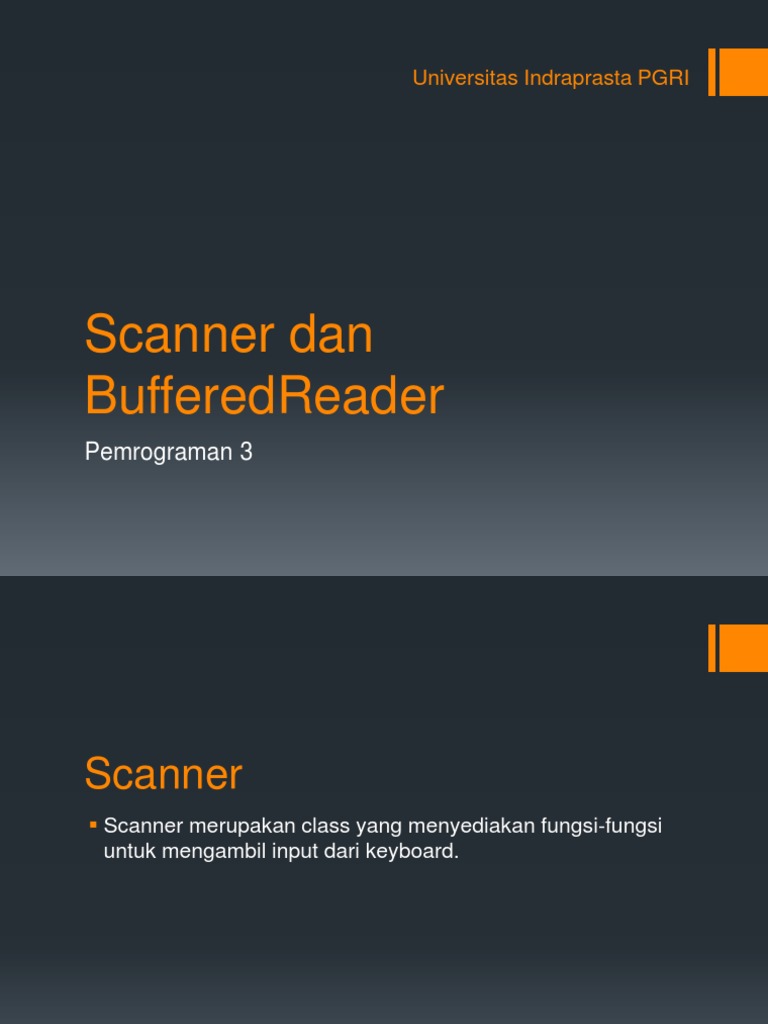 Pertemuan 10 Scanner Dan Bufferedreader Pdf